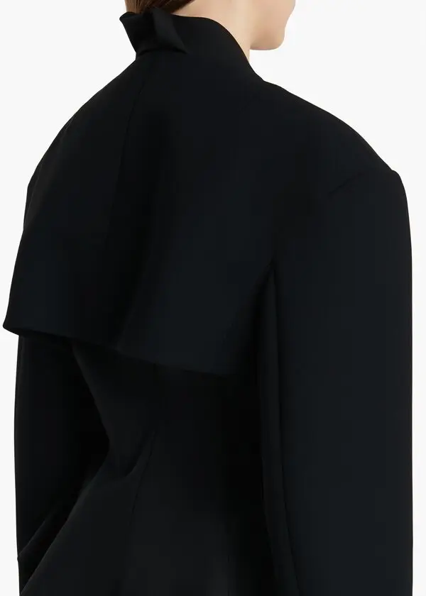 Khaite Fenla Crepe Cropped Jacket