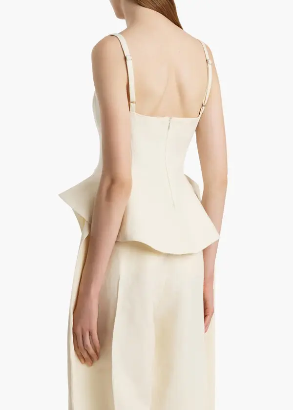 Khaite Loa Linen Top - Natural
