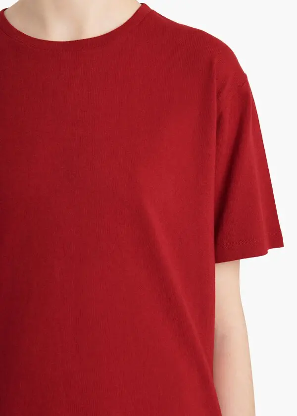 Khaite Crewneck T-shirt - Crimson