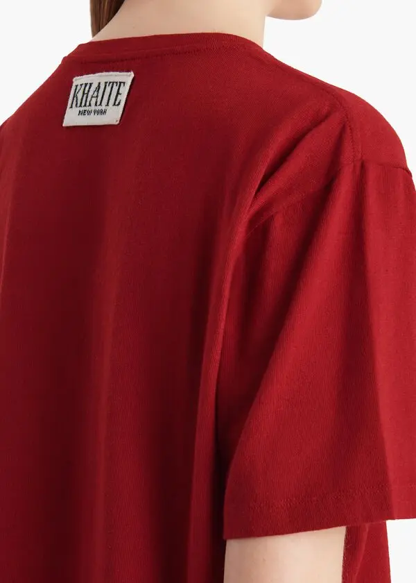 Khaite Crewneck T-shirt - Crimson