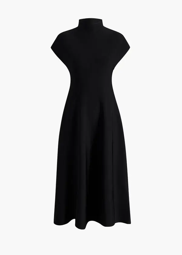Khaite Lyra Knit Midi Dress - Black