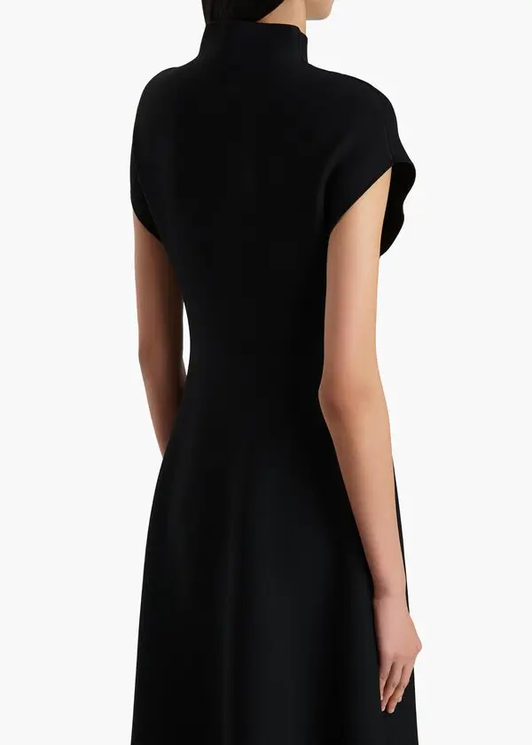 Khaite Lyra Knit Midi Dress - Black