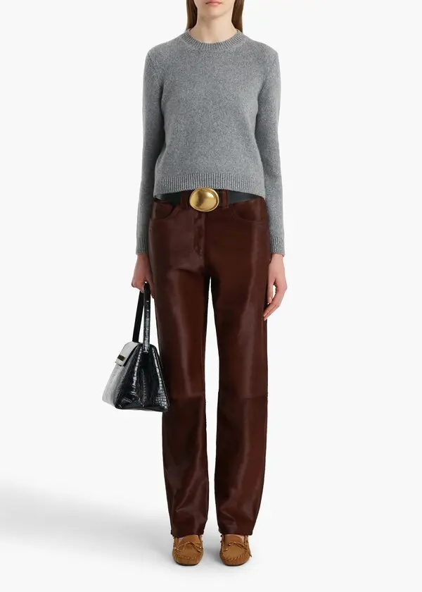 Khaite Leta Cashmere Sweater - Fog
