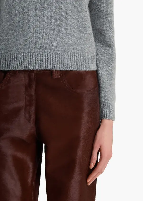 Khaite Leta Cashmere Sweater - Fog