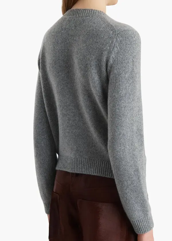 Khaite Leta Cashmere Sweater - Fog