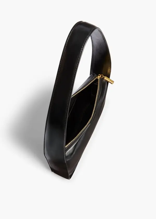 Khaite Lori Squared Bag In Crackle Patent Leather