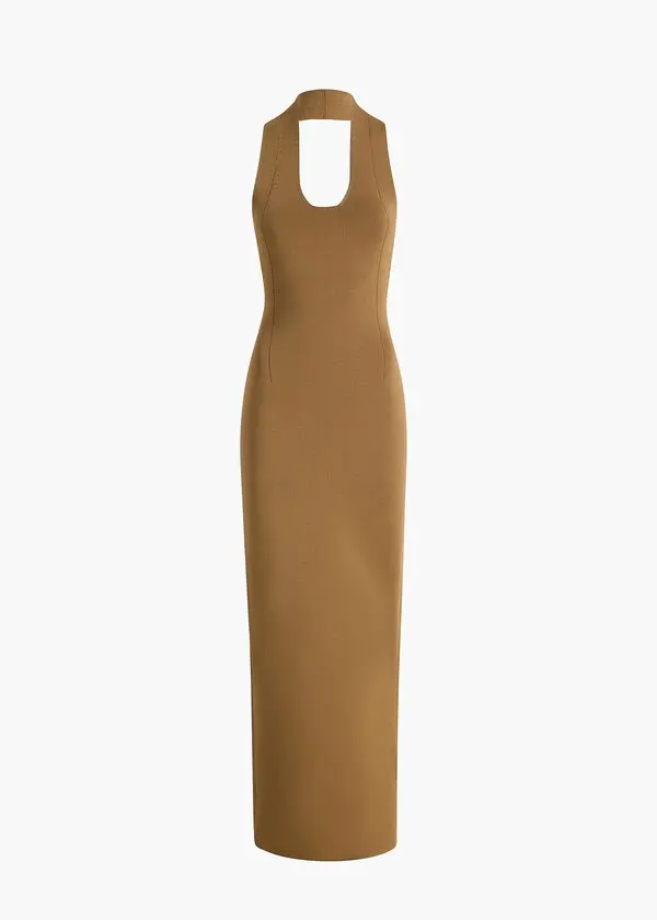 Khaite Mahi Knit Dress - Carob