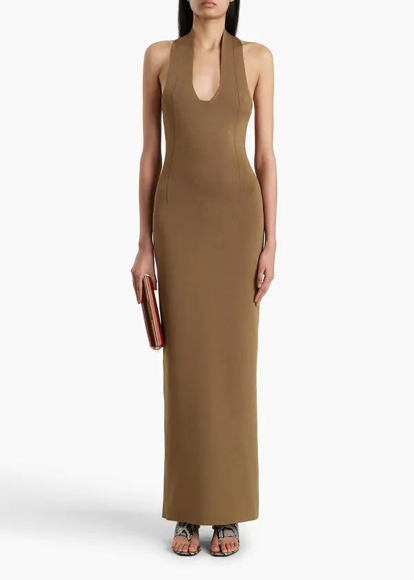 Khaite Mahi Knit Dress - Carob