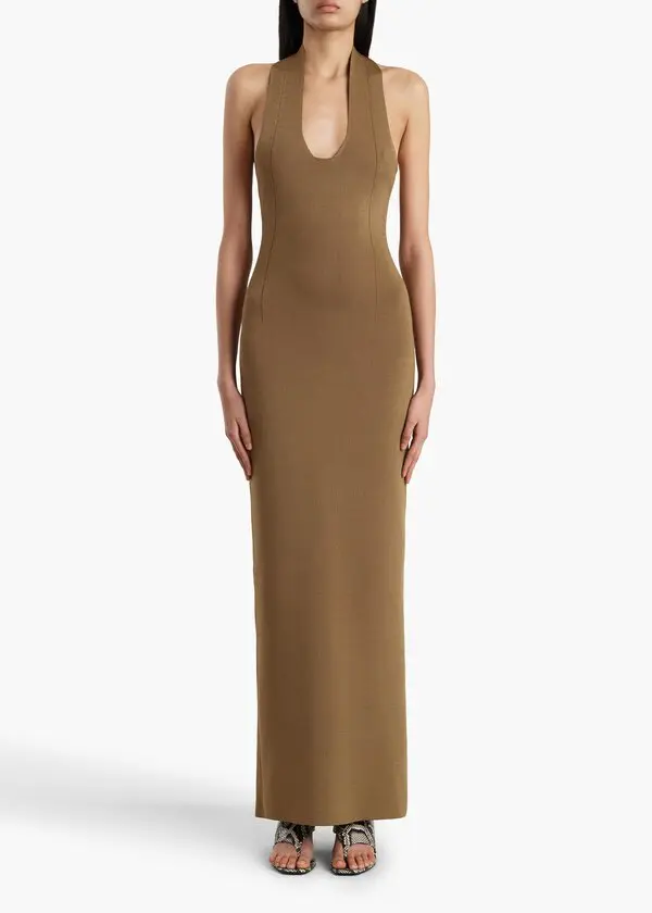 Khaite Mahi Knit Dress - Carob
