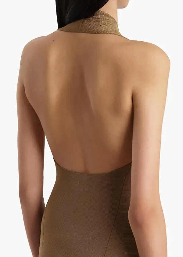 Khaite Mahi Knit Dress - Carob