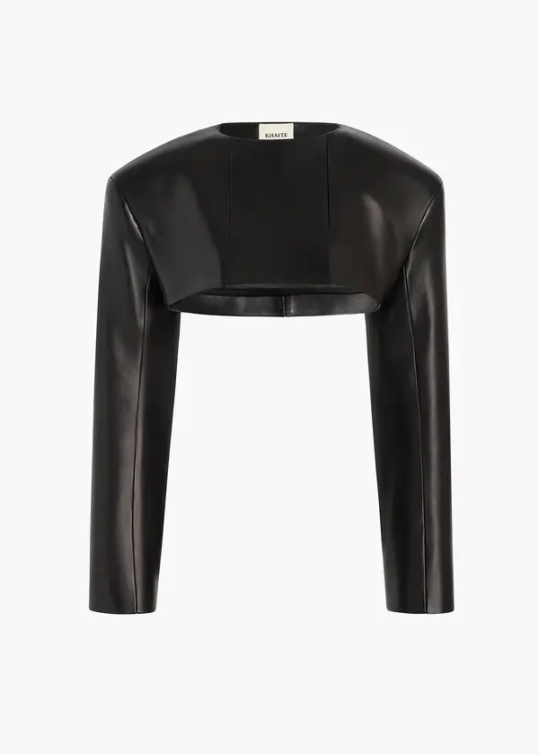 Khaite Fenla Leather Jacket - Black