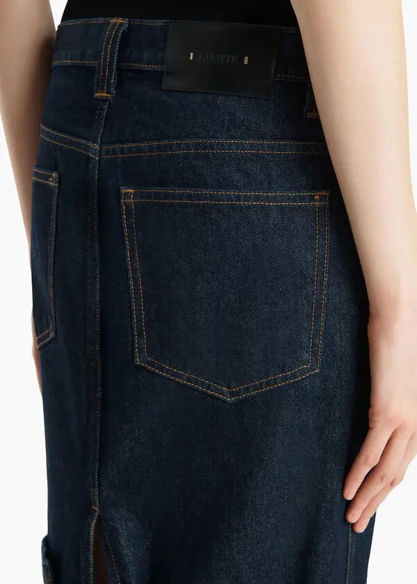 Khaite Kilian Denim Skirt - Benson