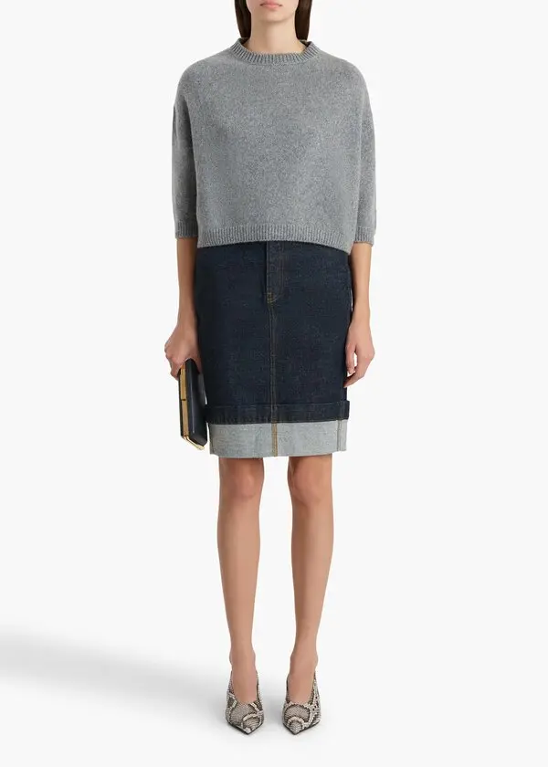 Khaite Sabina Cashmere Pullover - Fog