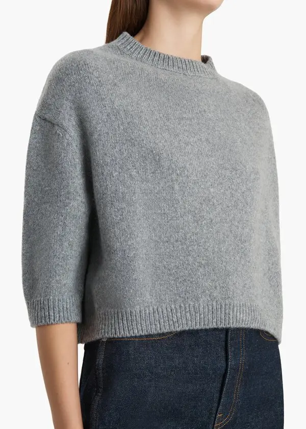 Khaite Sabina Cashmere Pullover - Fog