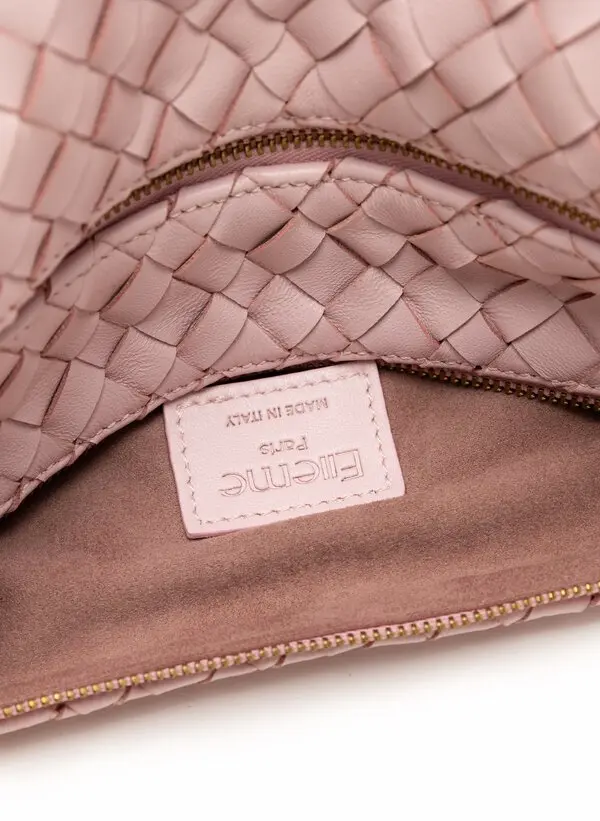 ELLEME Trousse Chain Woven Leather - Pink