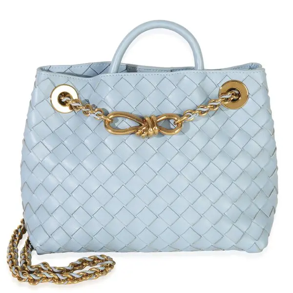 Bottega Veneta Andiamo Bag With Chain - Blue