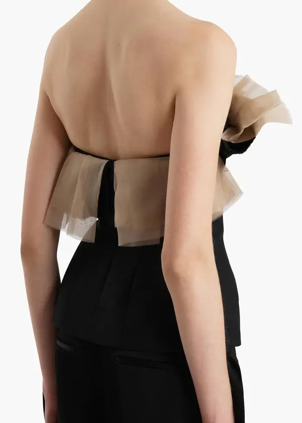 Khaite Sal Bustier Top - Black