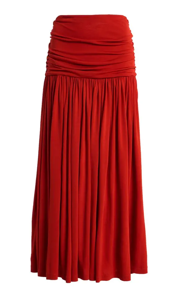 Françoise Nora Maxi Skirt - Red