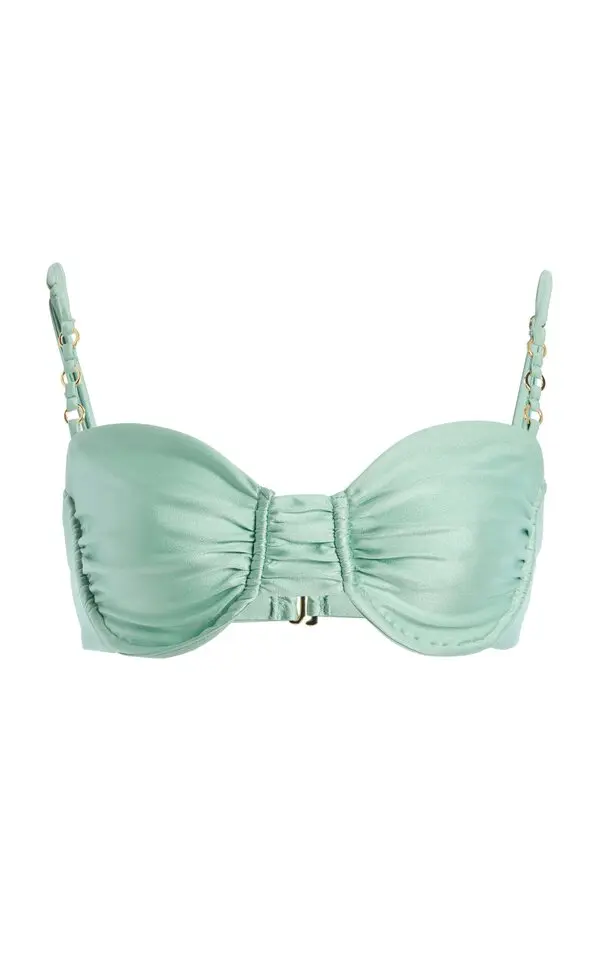Jade Swim Raina Balconette Bikini Top - Blue
