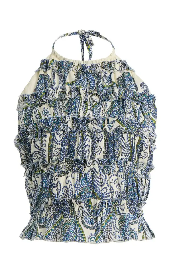 BOTEH Arcadia Paisley Halter Top