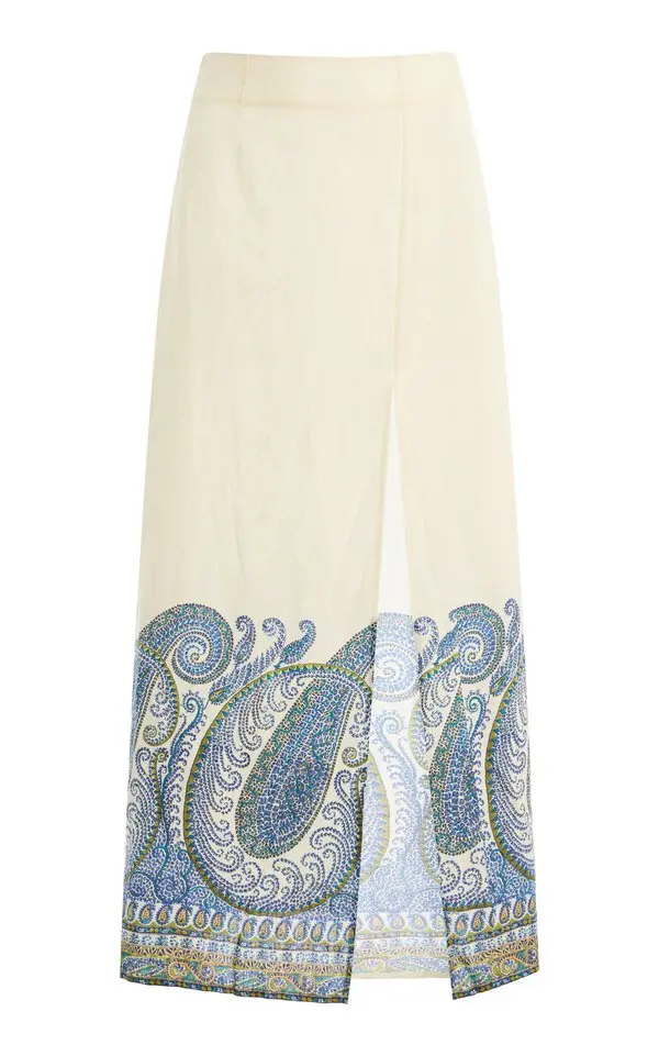 BOTEH Arcadia Paisley Maxi Skirt - Blue