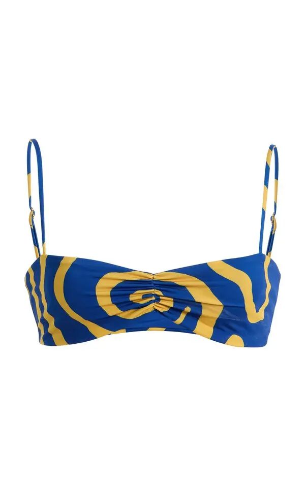 CALA DE LA CRUZ Lilo Bikini Top - Blue