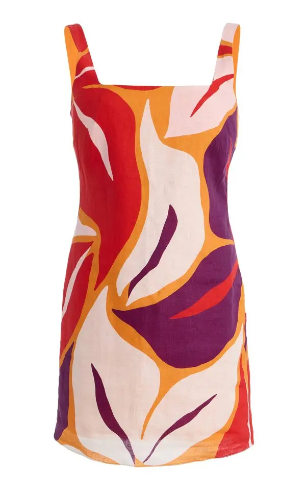 CALA DE LA CRUZ Seila Linen Mini Dress - Multi