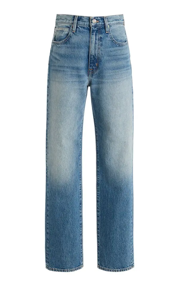 SLVRLAKE London Rigid High-rise Straight-leg Jeans - Light Wash