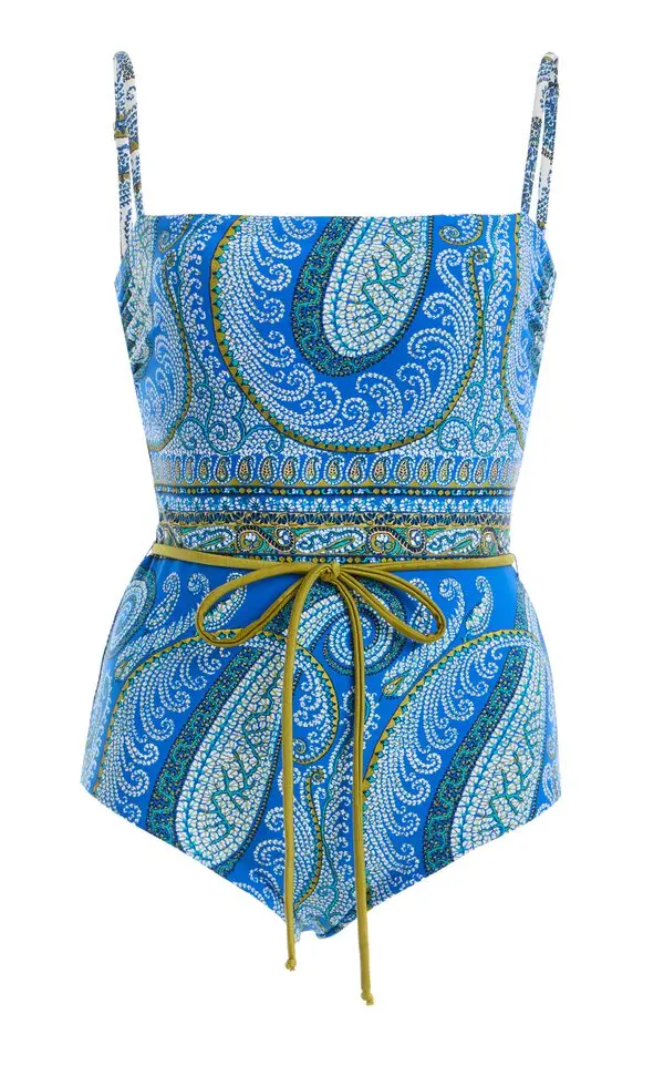 BOTEH Arcadia Paisley Panayiota One-piece Swimsuit - Blue