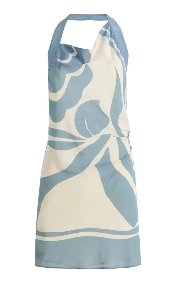 SIR. Lilou Mini Halter Dress - Blue