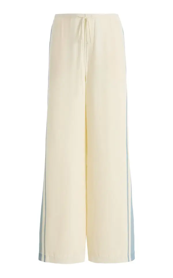 SIR. Lilou Drawstring Wide Leg Pants - Blue