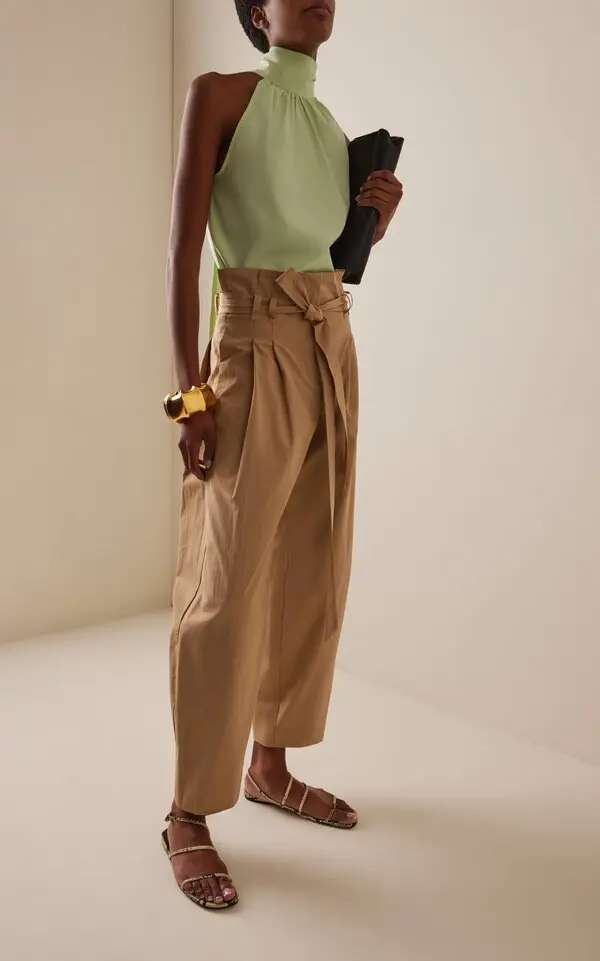 Françoise Tapered Pants With Tie-belt Detail