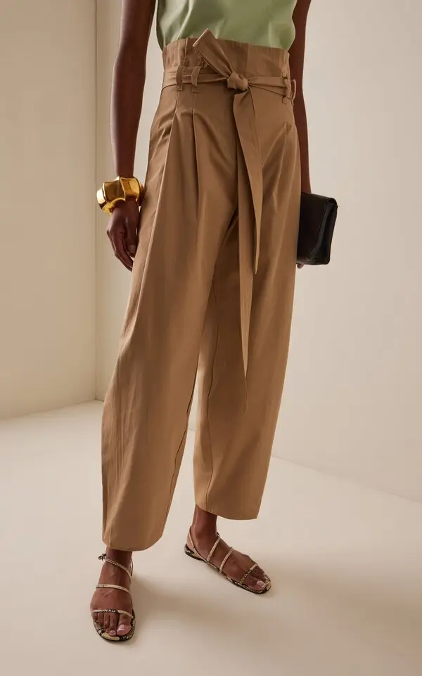 Françoise Tapered Pants With Tie-belt Detail