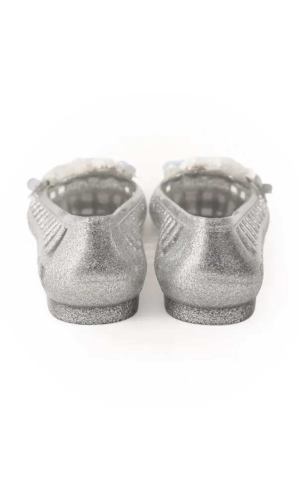 HEAVENLY JELLY Fleck Embellished Jelly Shoes - Silver