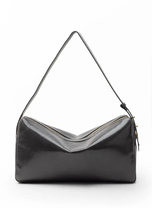 ELLEME Trousse Large Vintage Leather - Fumo