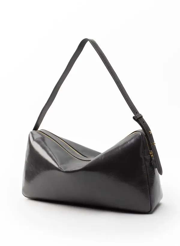 ELLEME Trousse Large Vintage Leather - Fumo
