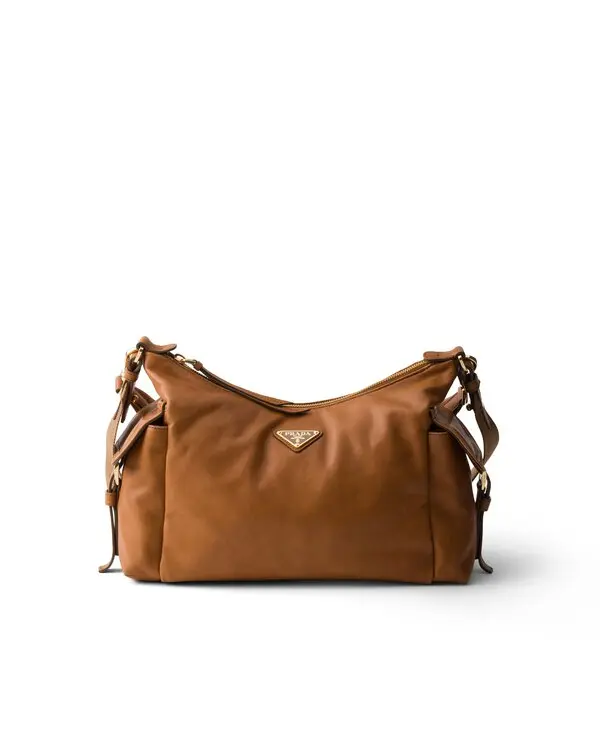 Prada Nappa Leather Large Bag - Brown