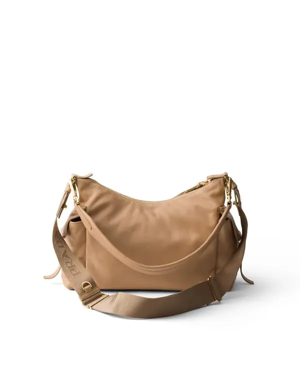 Prada Nappa Leather Large Bag - Neutral