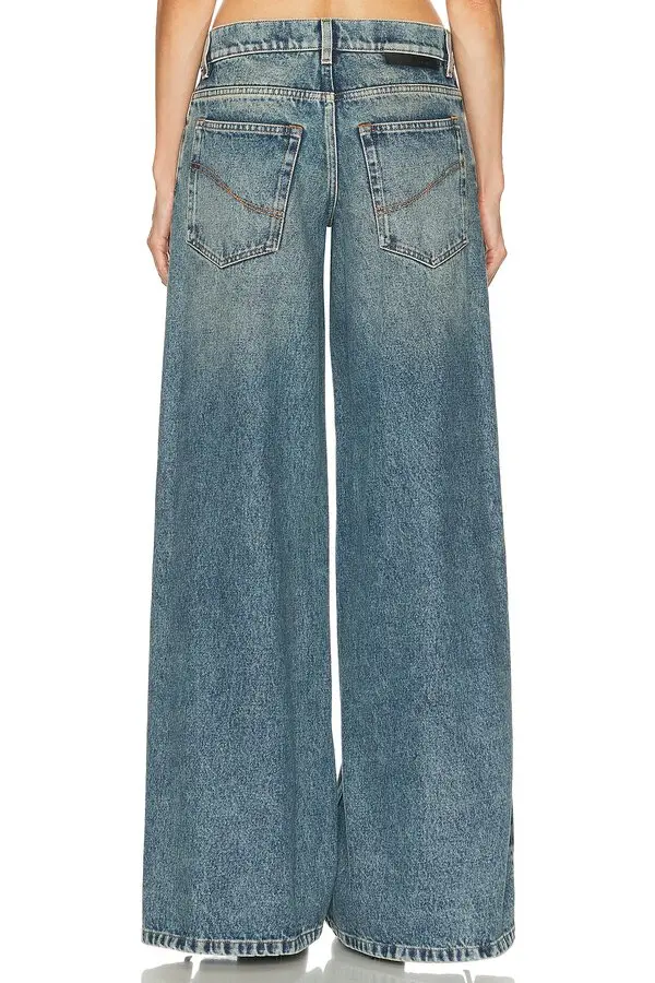 Stella McCartney Laced Denim Wide Leg