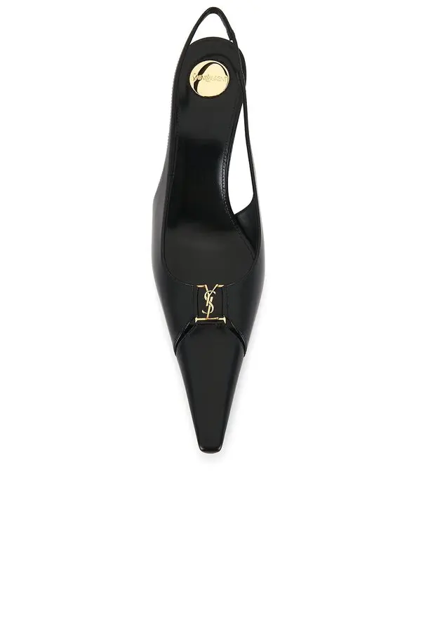 Saint Laurent Babylone Slingback Pumps - Nero