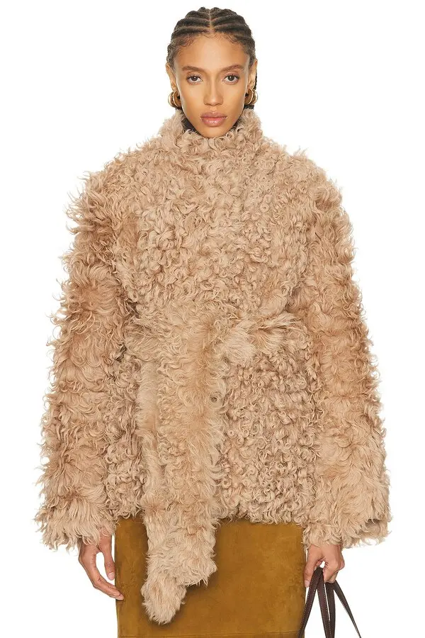 Nour Hammour Elsa Shearling Coat