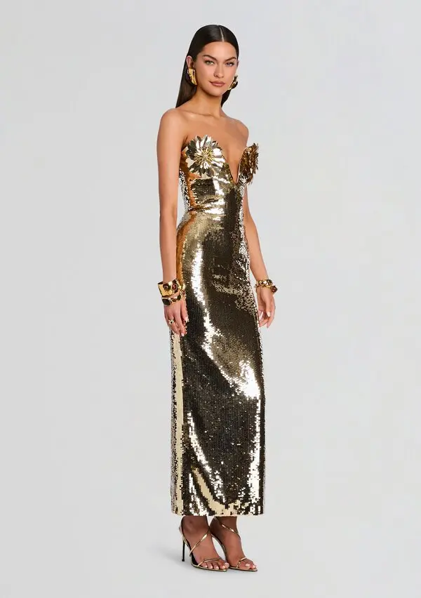 Retrofete Amulet Embellished Gown