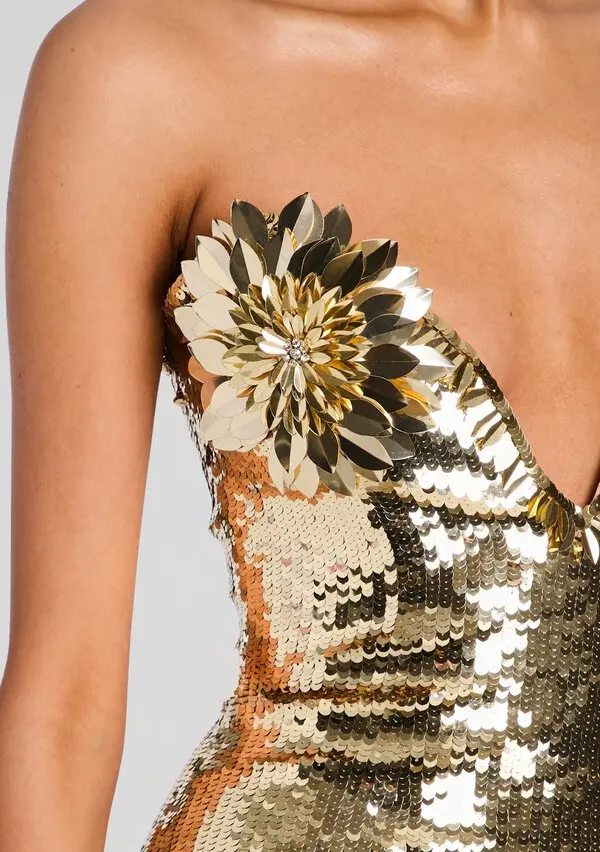 Retrofete Amulet Embellished Gown