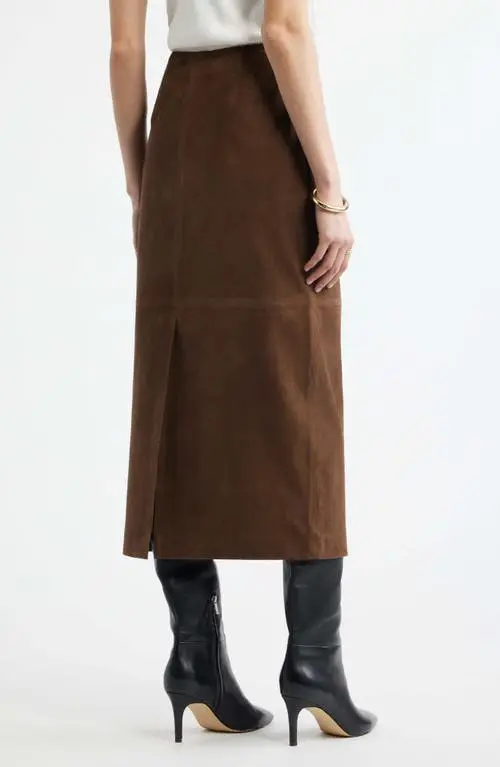 Nordstrom Midi Suede Skirt