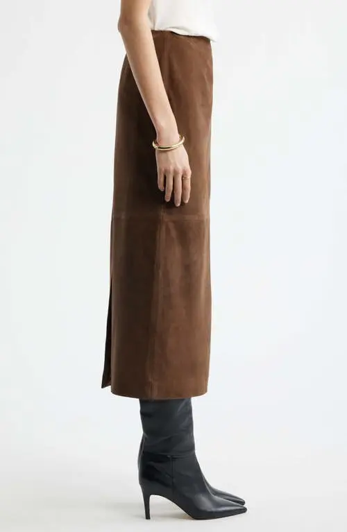 Nordstrom Midi Suede Skirt