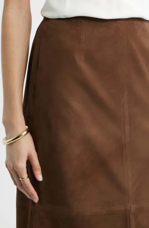 Nordstrom Midi Suede Skirt