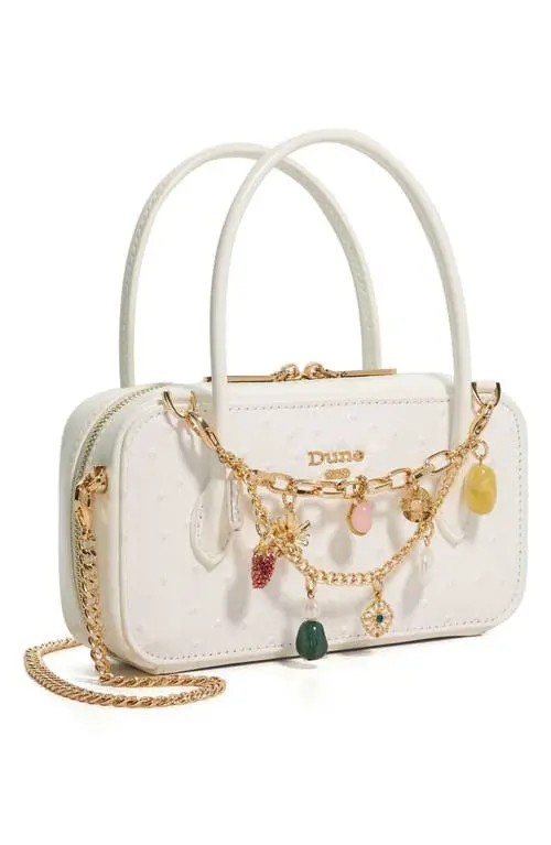 Dune London Leather Top Handle Bag With Charms
