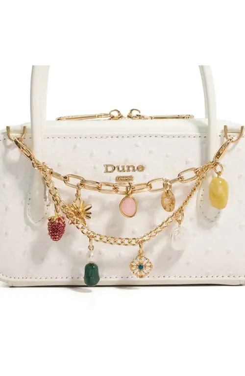 Dune London Leather Top Handle Bag With Charms