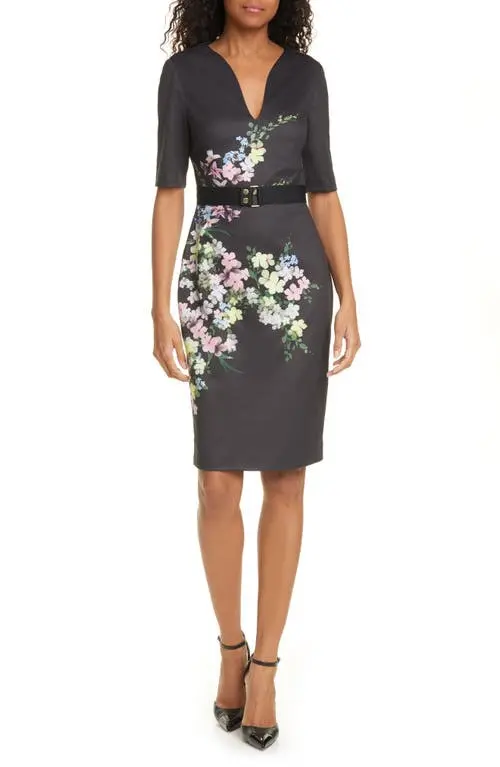 Ted Baker London Floral Body-con Dress