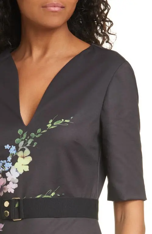 Ted Baker London Floral Body-con Dress
